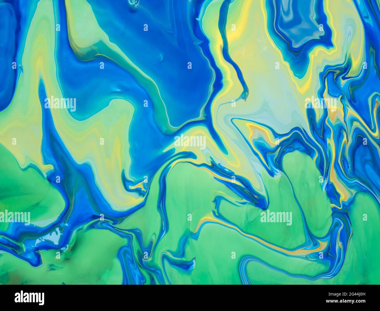 Blue acrylic painting hi-res stock photography and images - Alamy