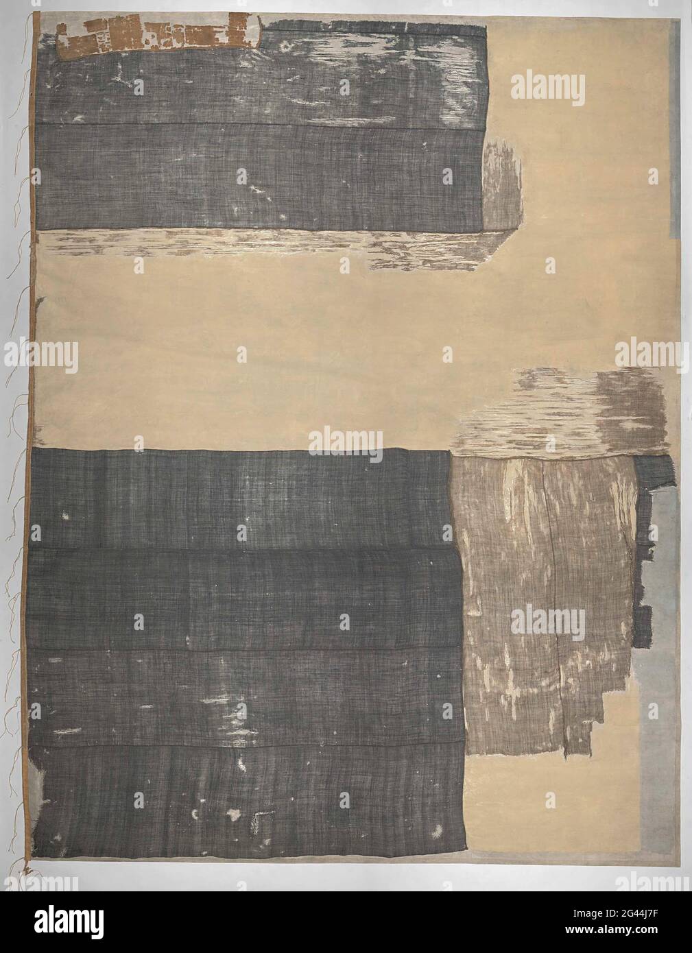 Fragment of a Ship Flag. Two fragments of the stleing side of a ship ...