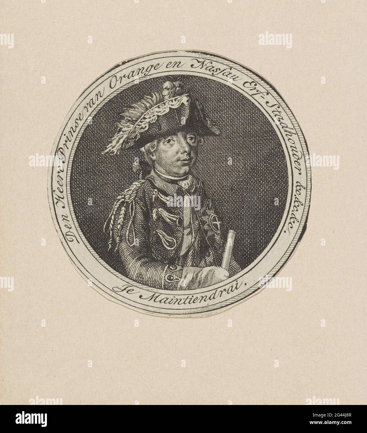 Portrait of Willem V, Prince of Orange-Nassau. Portrait of Willem V in ...