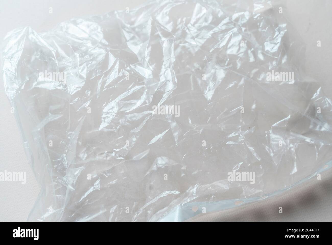 abstract plastic material crumpled texture. transparent Stock Photo - Alamy