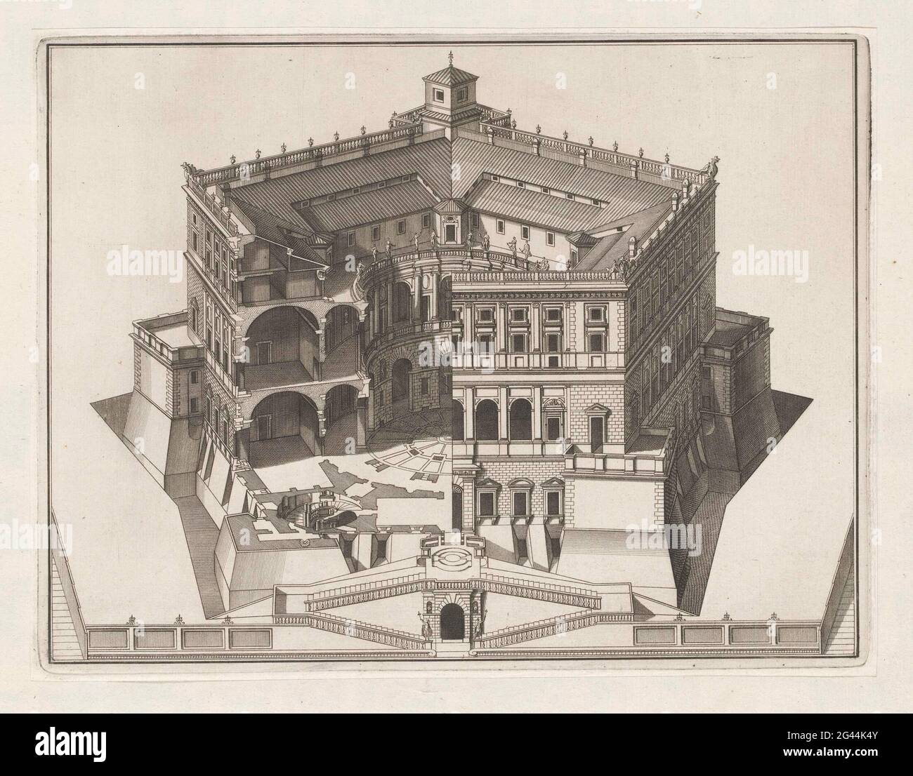 Palazzo Farnese Caprarola Plan