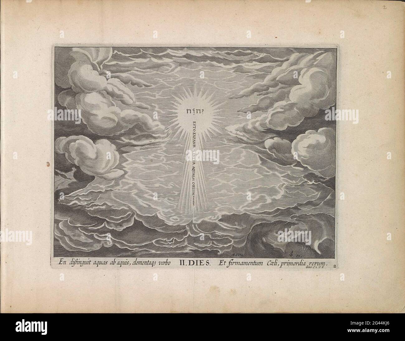 Second Creative Day: separation between the waters; Creation of the ...