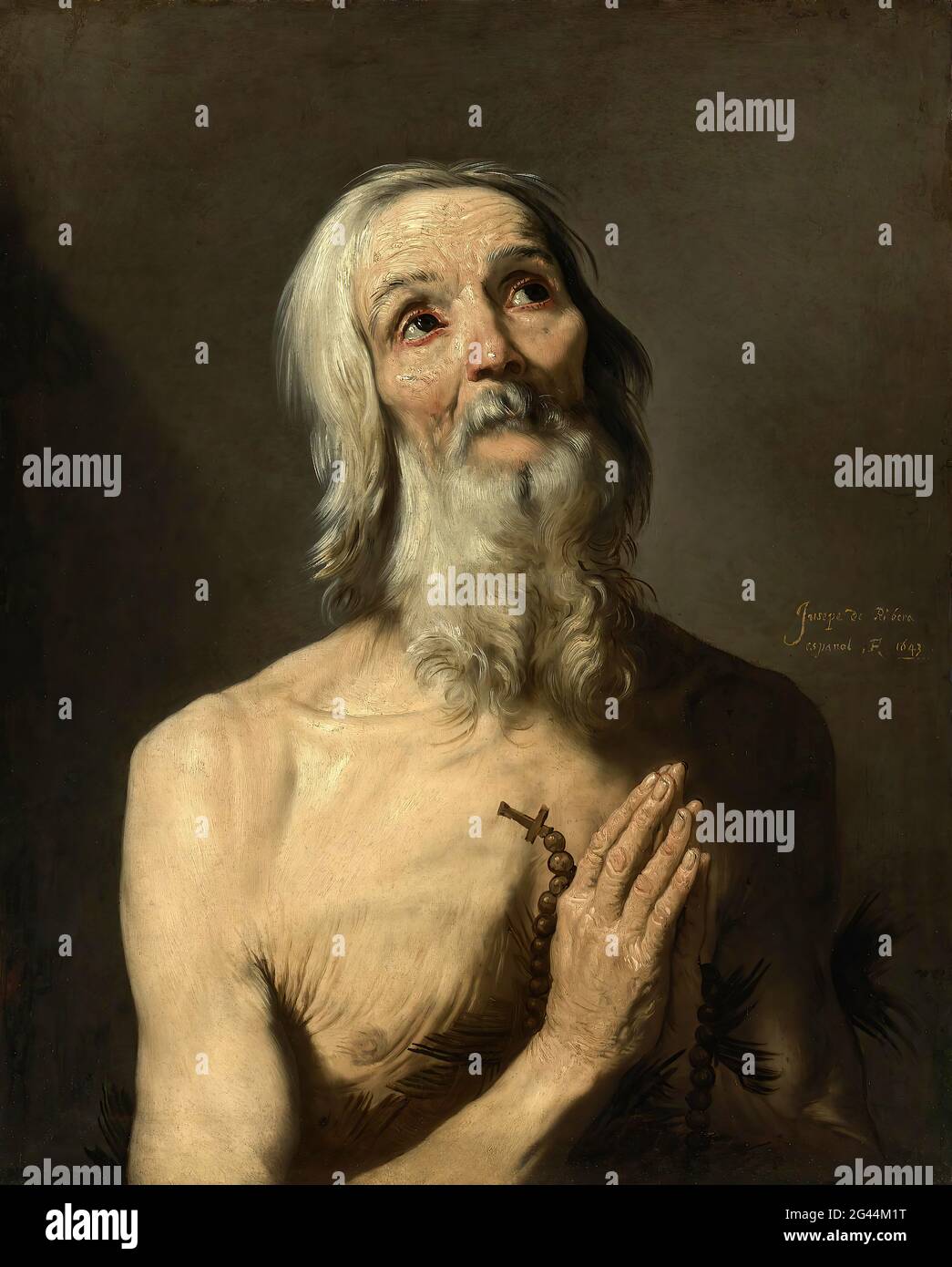 Jusepe de Ribera - saint onophrius 01 Stock Photo - Alamy