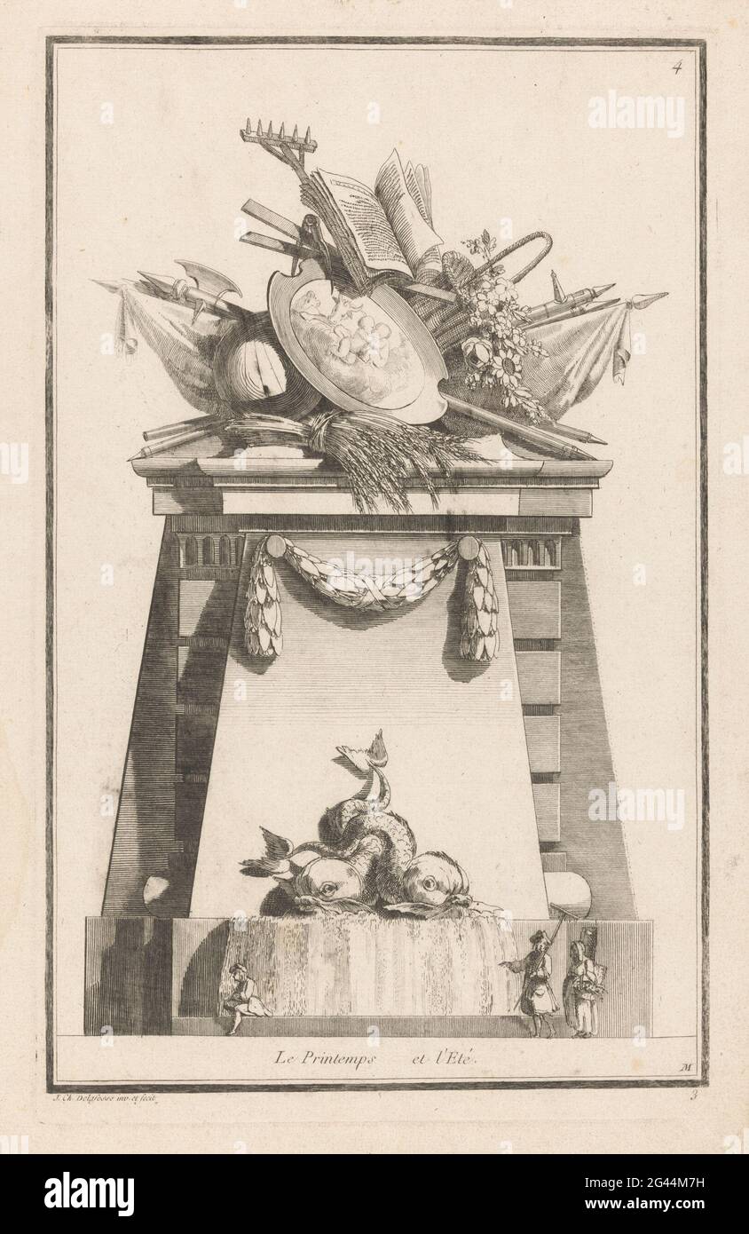 Spring and summer; Le printemps et l'eté; M Fontaines; Nouvelle ...