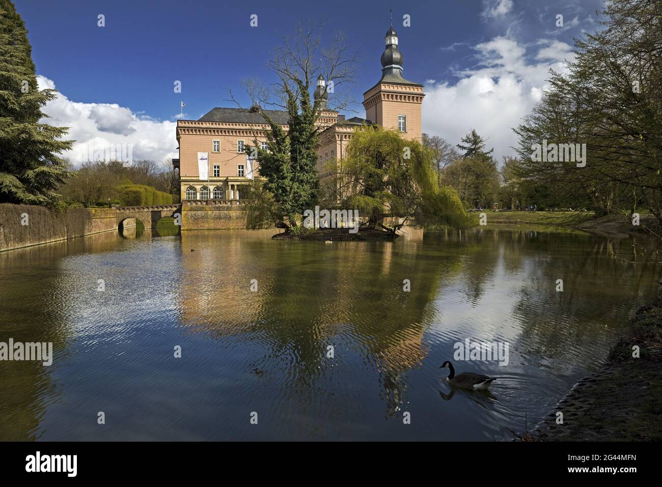 Moated Castle Gracht, manor house, Erftstadt, North Rhine-Westphalia ...