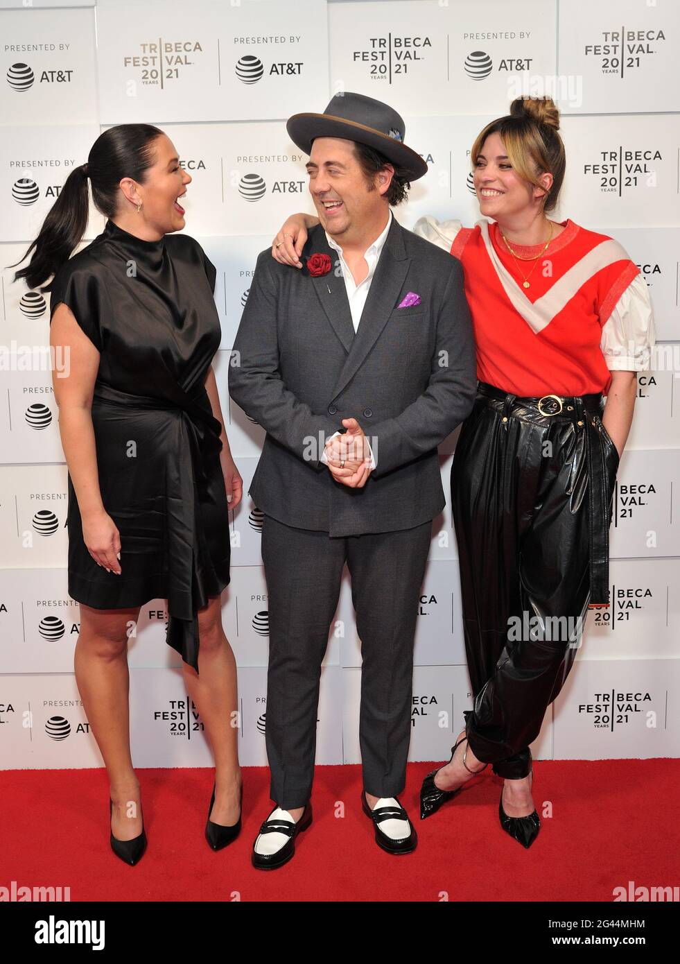 New York, USA. 18th June, 2021. L-R: Mary Hollis Inboden, Eric Petersen ...