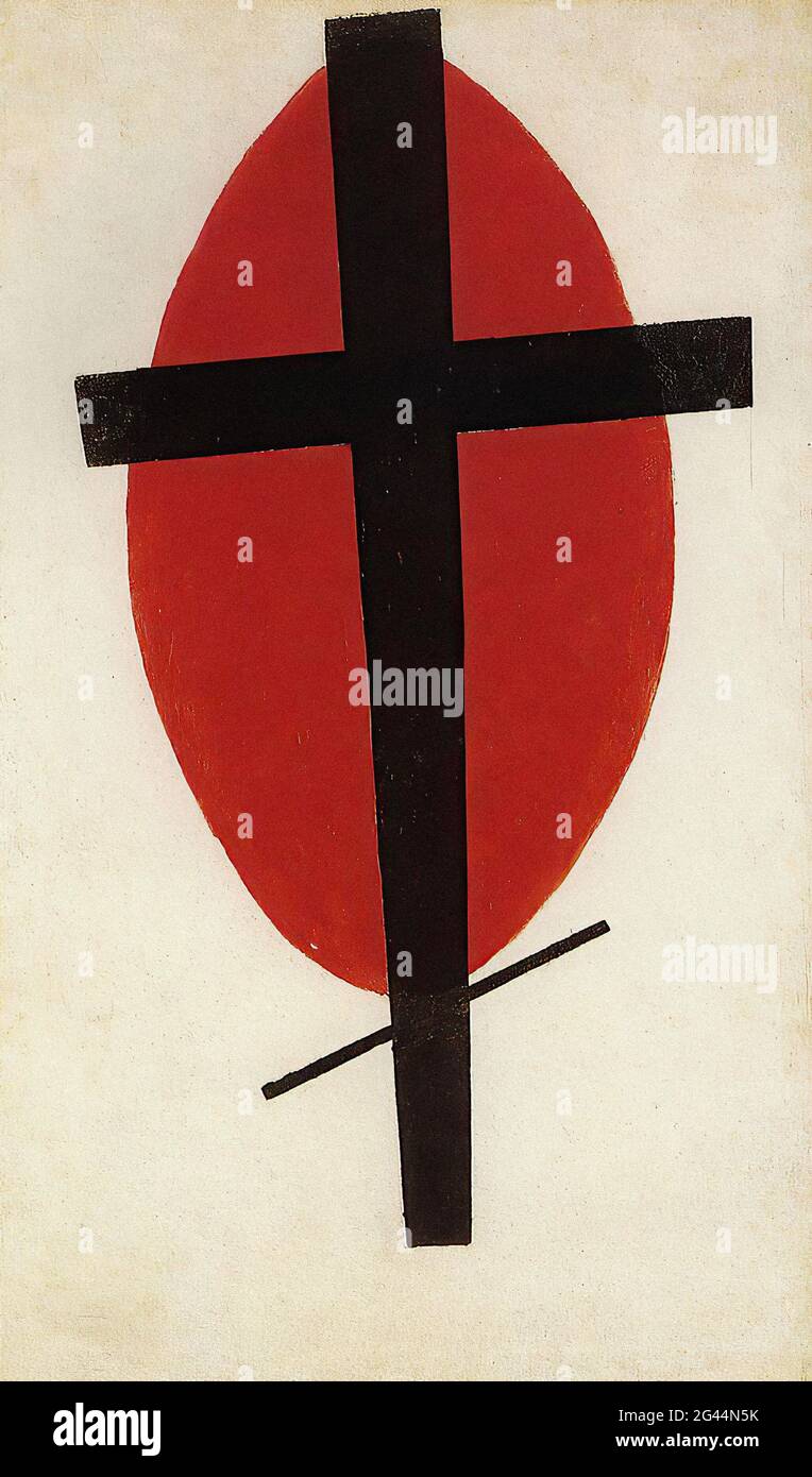 Kazimir Malevich - Black Cross Red Oval 1927 Stock Photo - Alamy