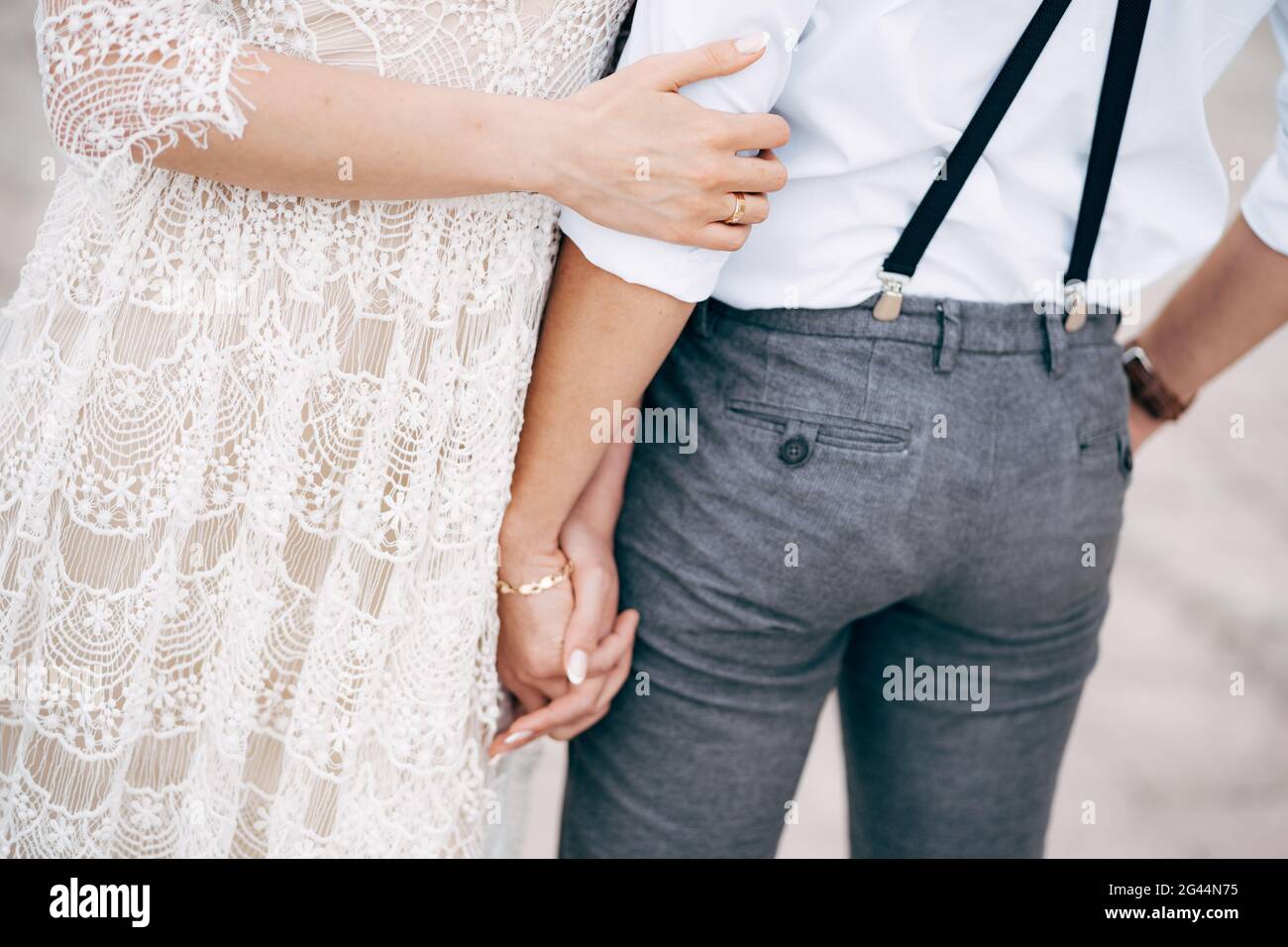 Hand down pants woman hi-res stock photography and images - Alamy