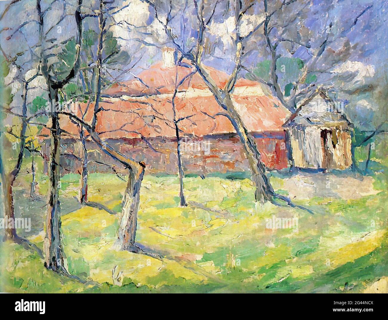 Kazimir Malevich - Landscape near Kiev 1930 Stock Photo - Alamy