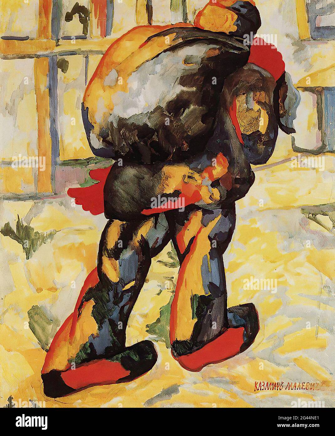 Kazimir Malevich - Man with Bag Stock Photo - Alamy