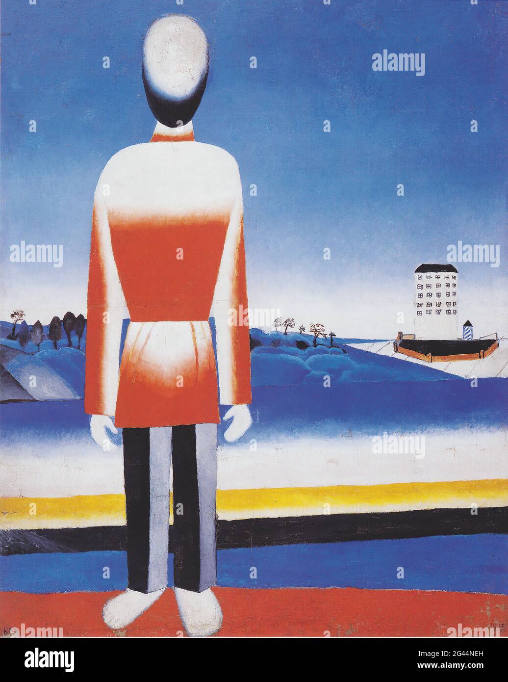 Kazimir Malevich - Man Suprematic Landscape 1930 Stock Photo - Alamy