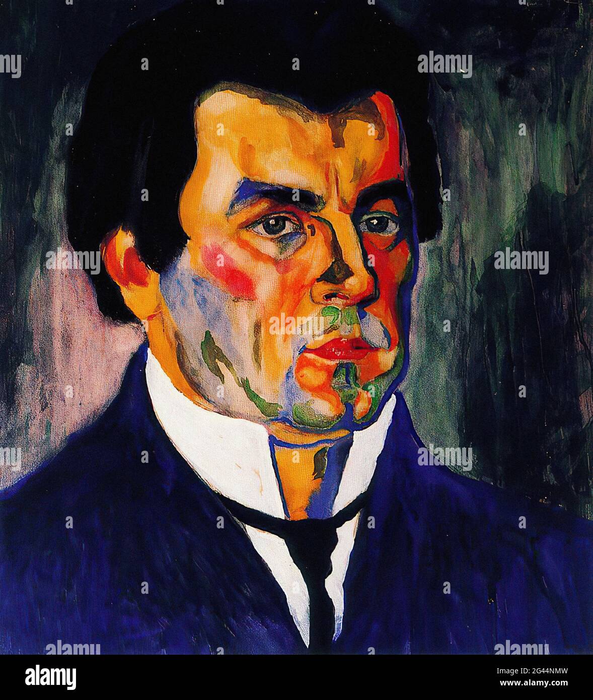 Kazimir Malevich - Self Portrait C 1911 Stock Photo - Alamy