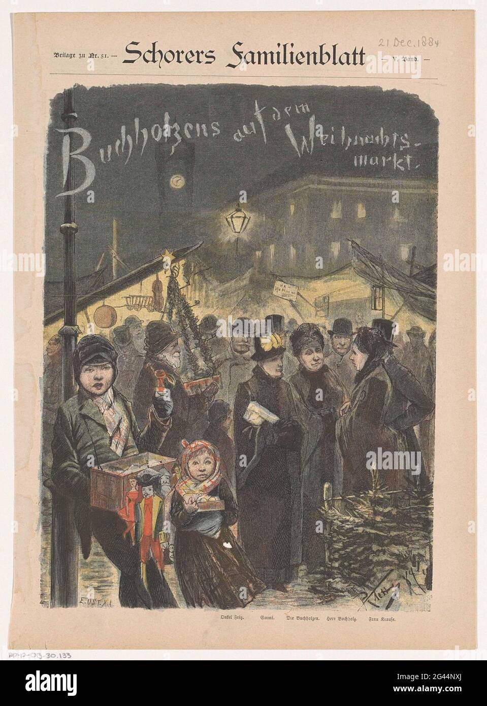 Buchholz family at the Christmas market; Buchholzen auf Dem ...