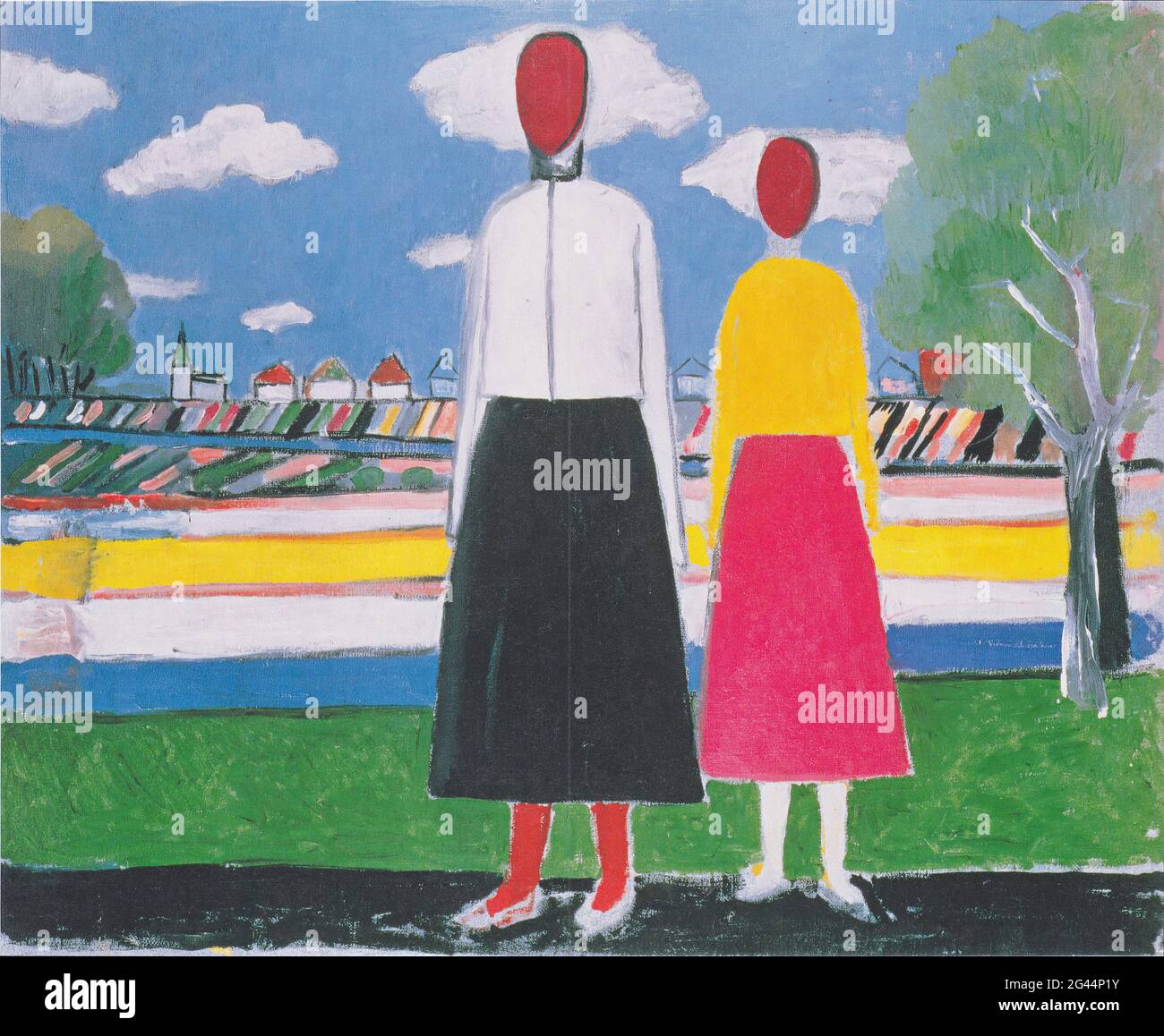 Kazimir Malevich - Two Figures Landscape 1932 Stock Photo - Alamy