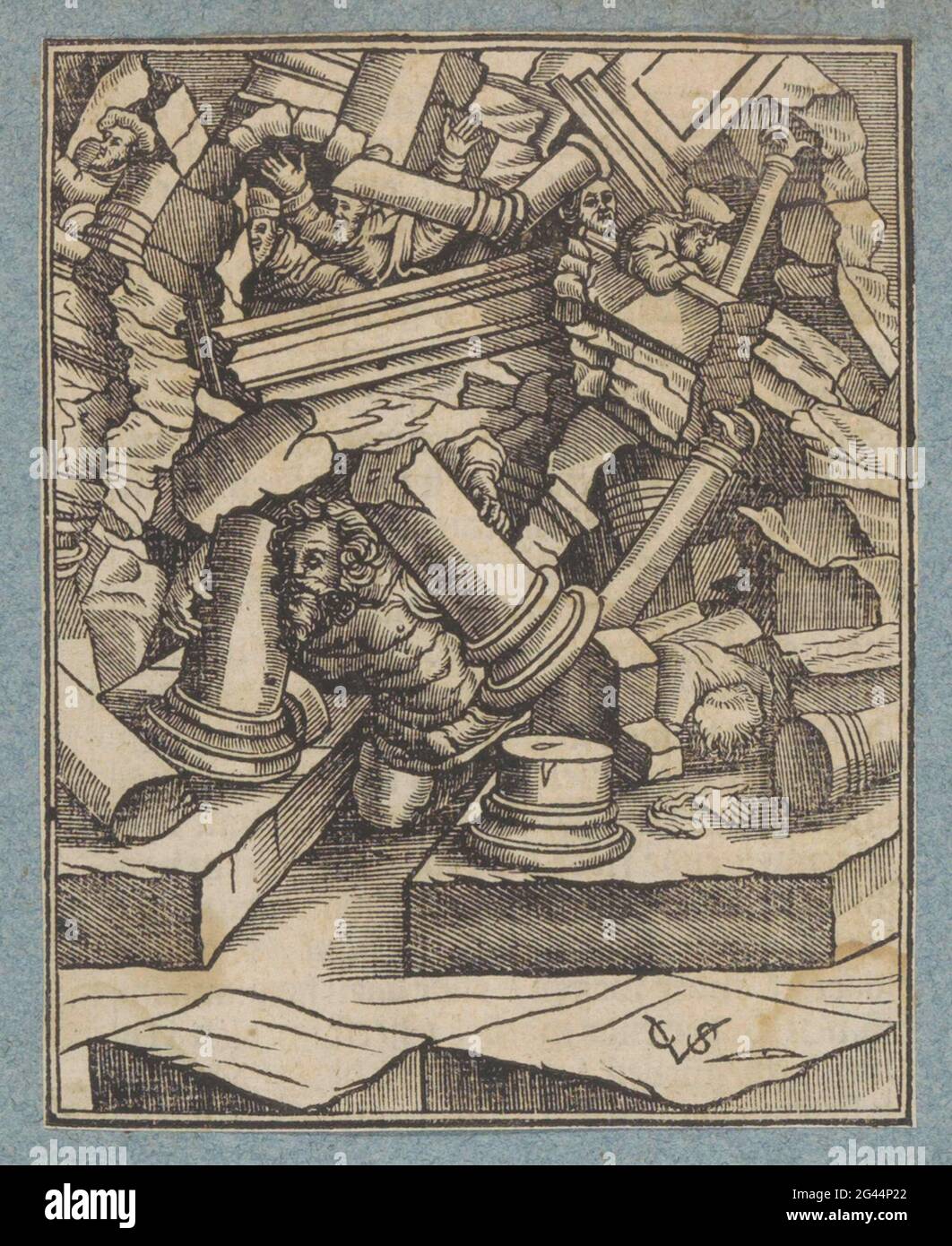 Simpsons dead. With his last powers, Simson tells the columns of the ...