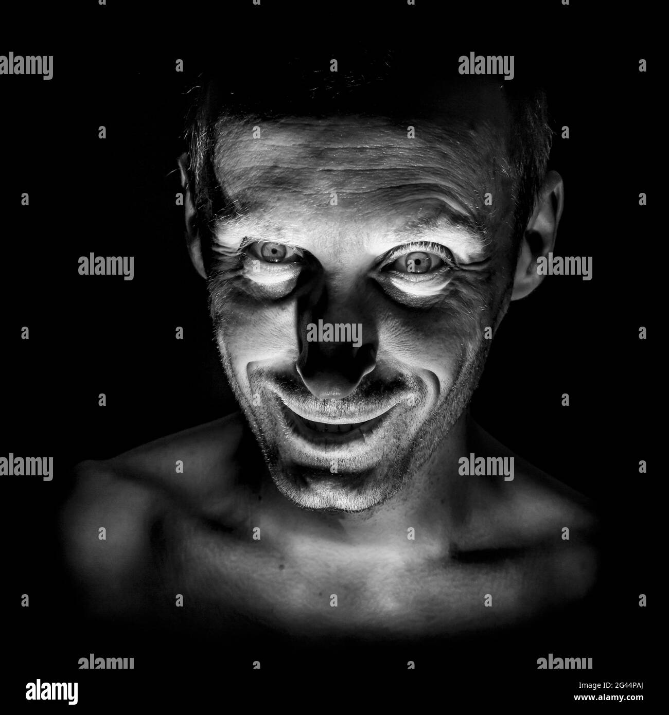 Creepy smile man hi-res stock photography and images - Alamy