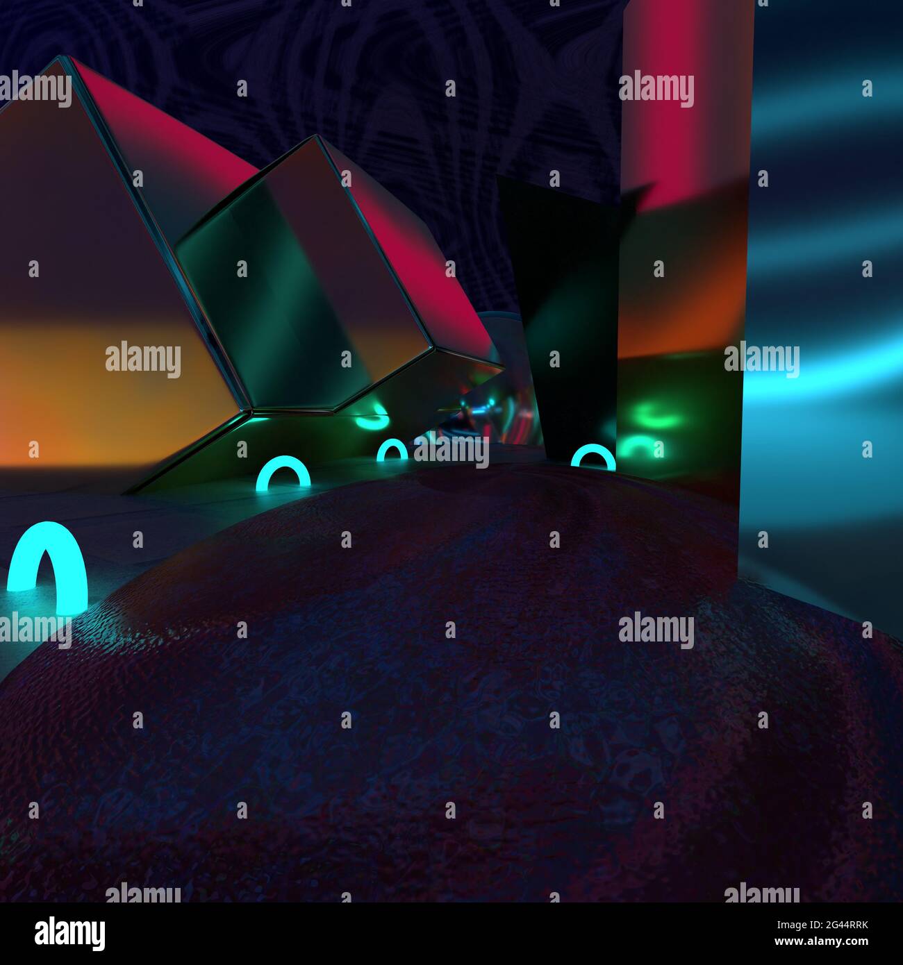 An abstract low key cube shape background image Stock Photo - Alamy