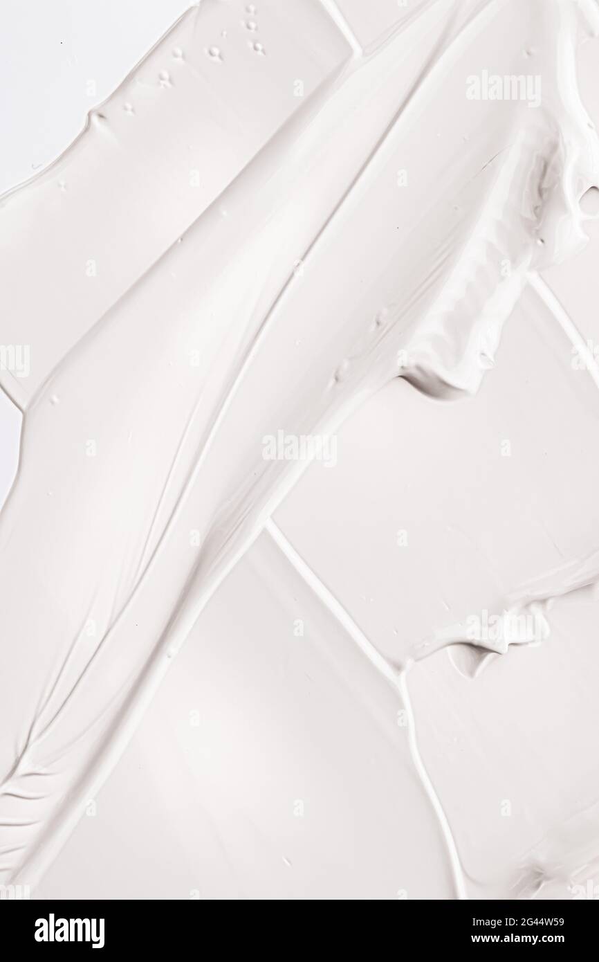 Skincare cosmetics and cream product texture or antibacterial liquid ...