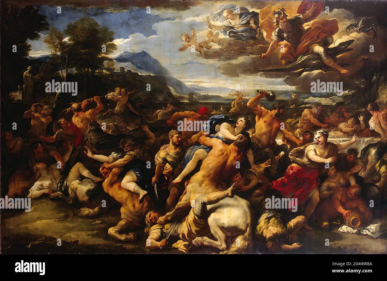 Luca Giordano - Battle Between the Lapiths and Centaurs Stock Photo - Alamy