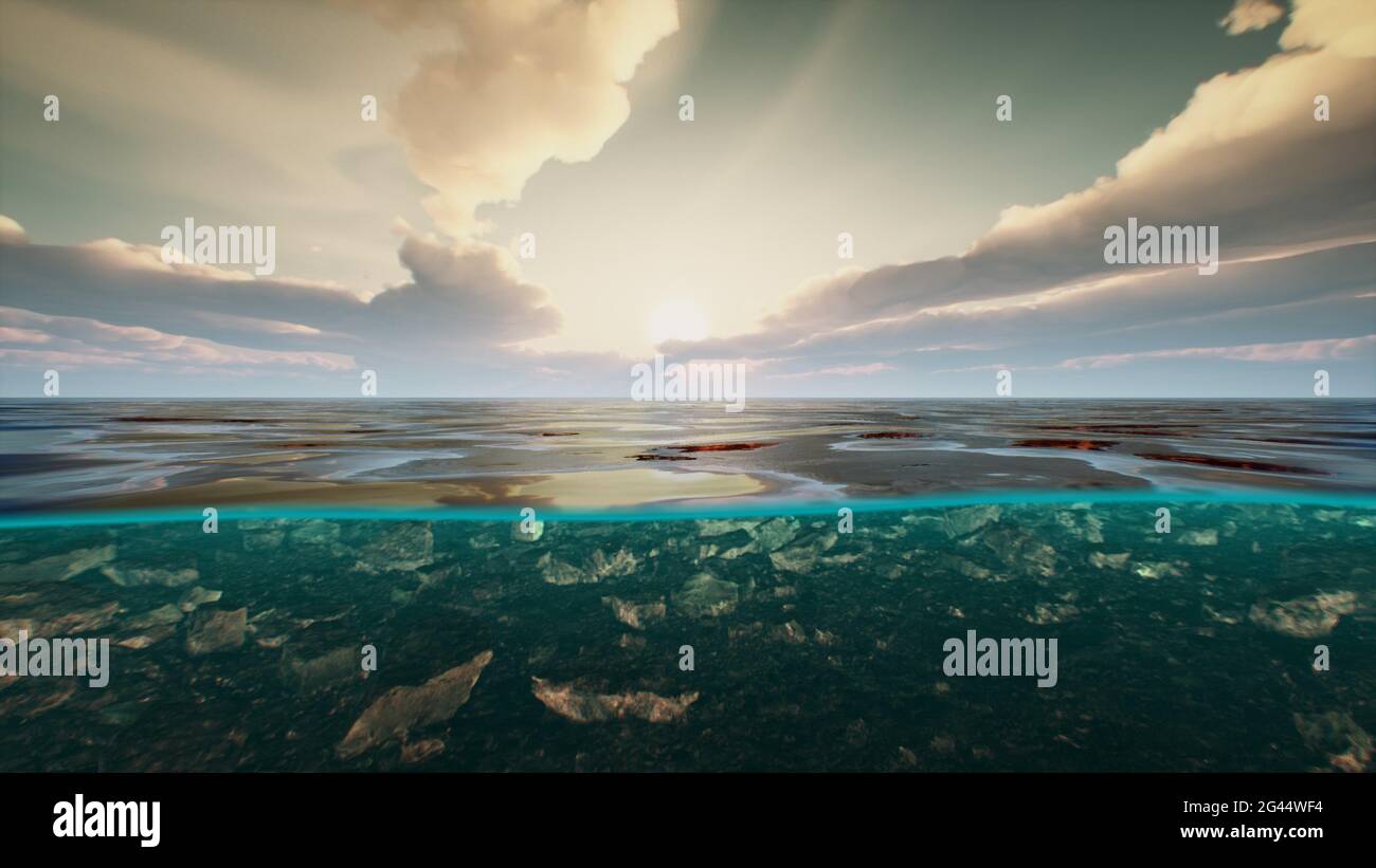 Split view river under water hi-res stock photography and images - Alamy