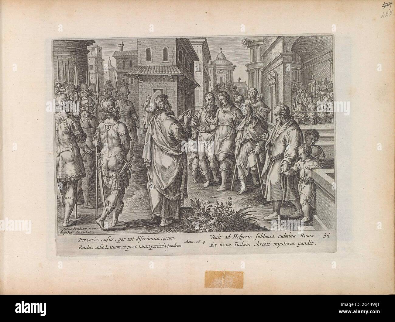 Paul proclaims the doctrine of Christ in Rome; Acta Apostolorum; Acts ...