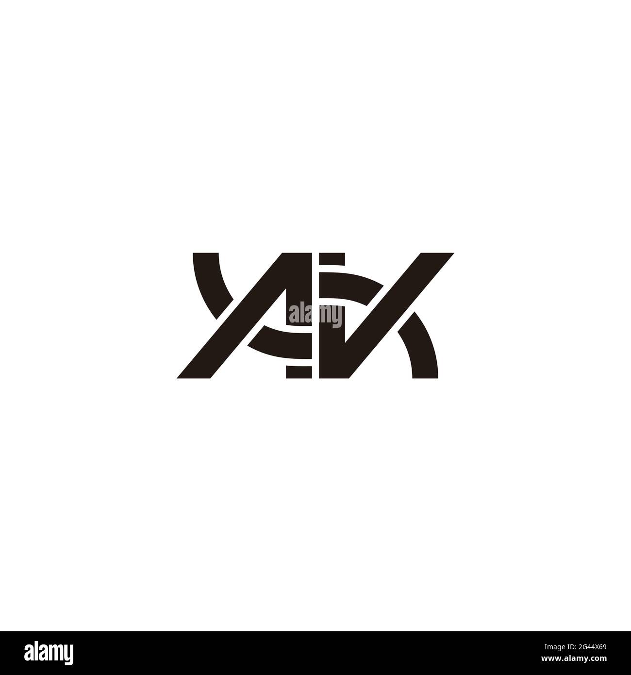 letter av simple geometric line logo vector Stock Vector Image & Art ...