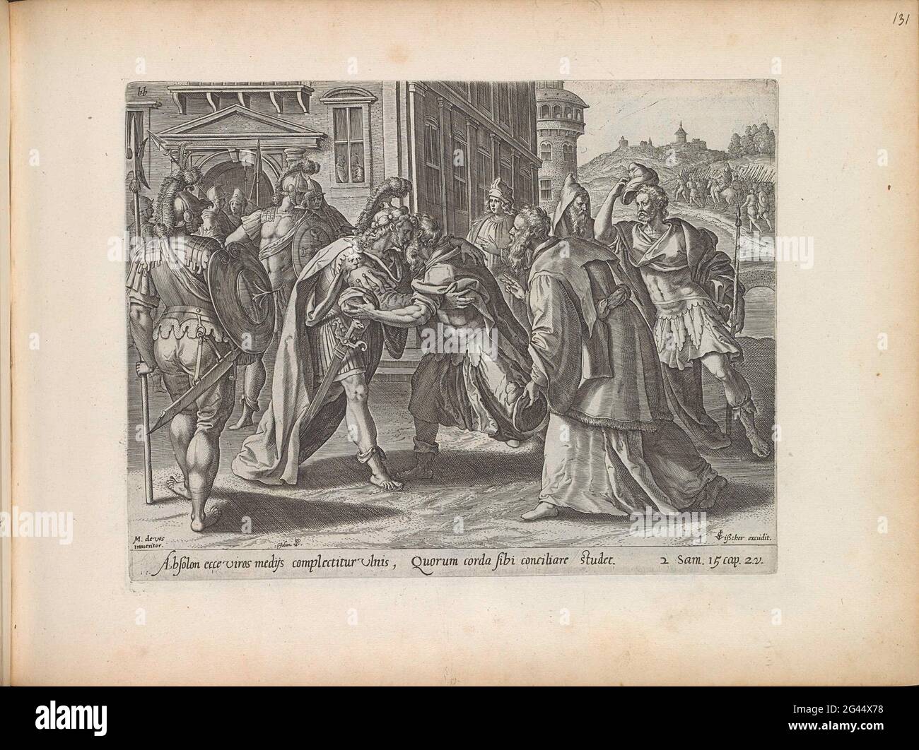 Absalom grabs to power; History of David and Absalom; Theatrum Biblicum ...