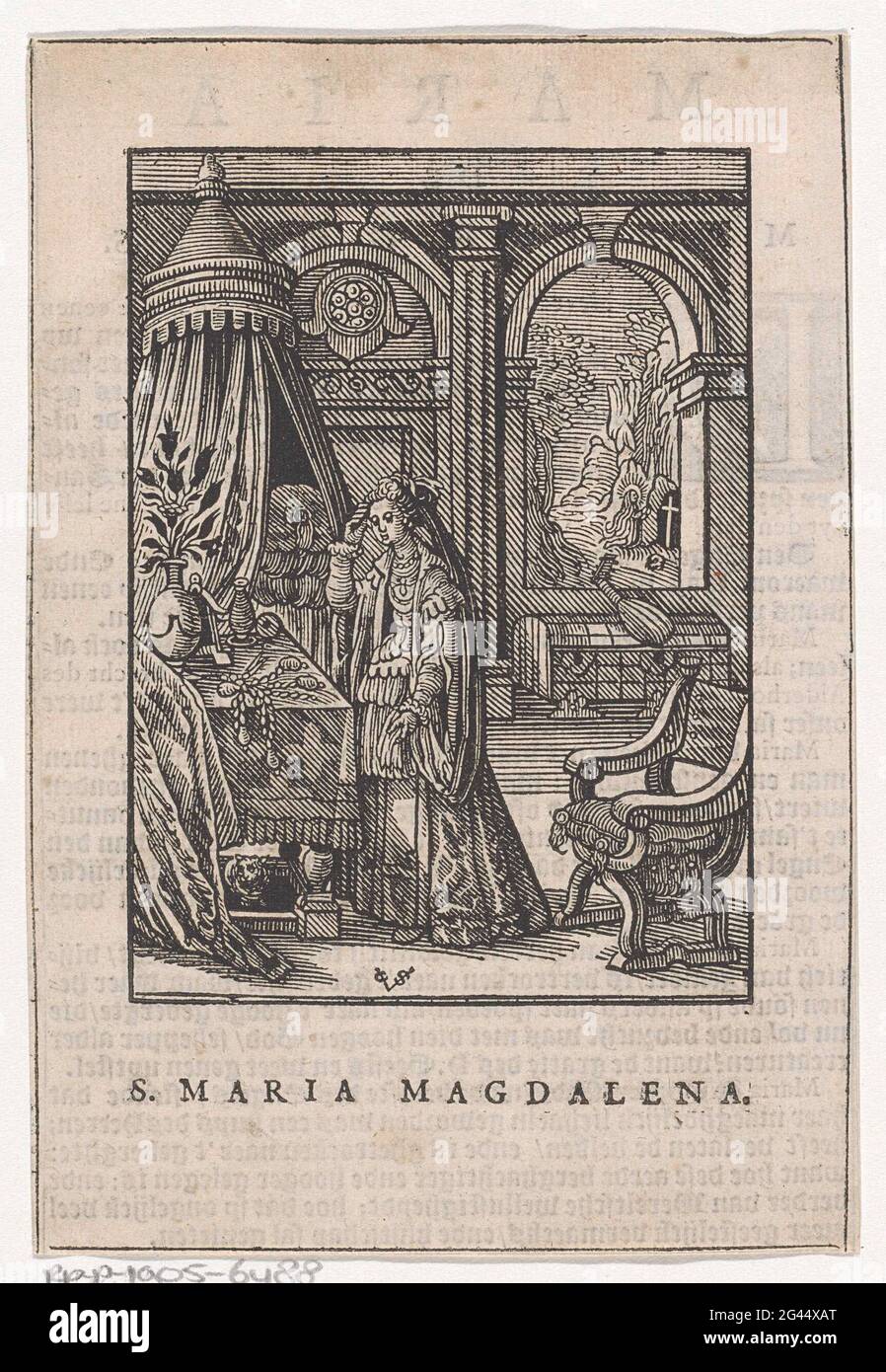 Saint Mary Magdalene as a hermal; S. Maria Magdalena Stock Photo - Alamy