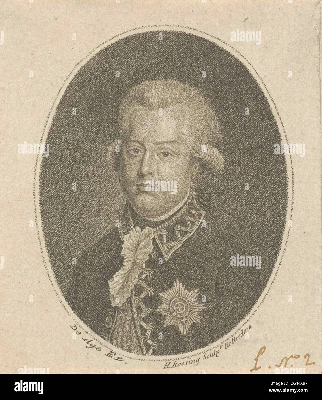 Portrait of Willem V, Prince of Orange-Nassau. Portrait of Willem V in ...