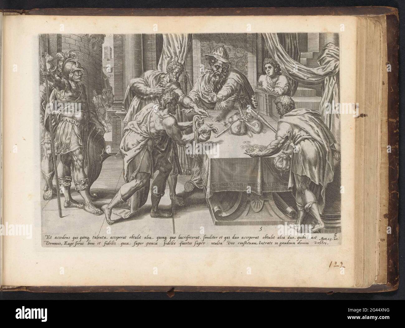 Lord asks for his servants to account; Ghelijckenisse van d'wtghede ...