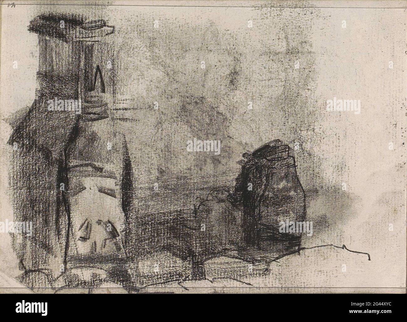 Objects, possible, among other things, a stove. Leaf 12 Verso from ...