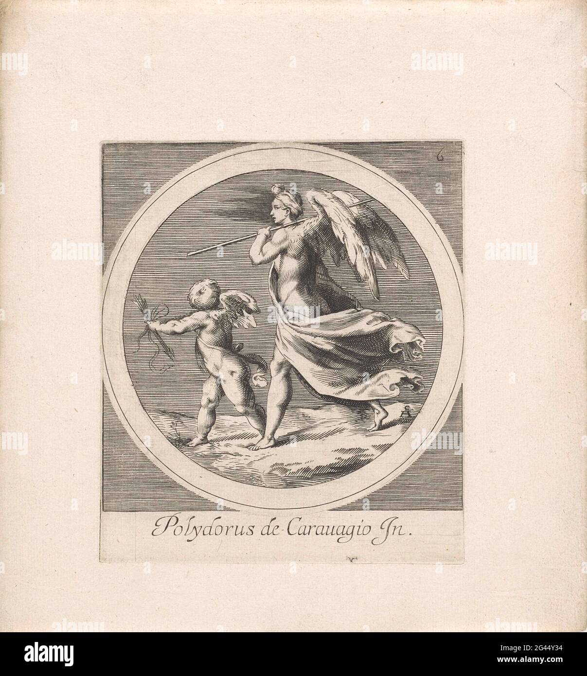 Venus followed by Amor; Gods and Goddesses (copies). The winged Venus ...