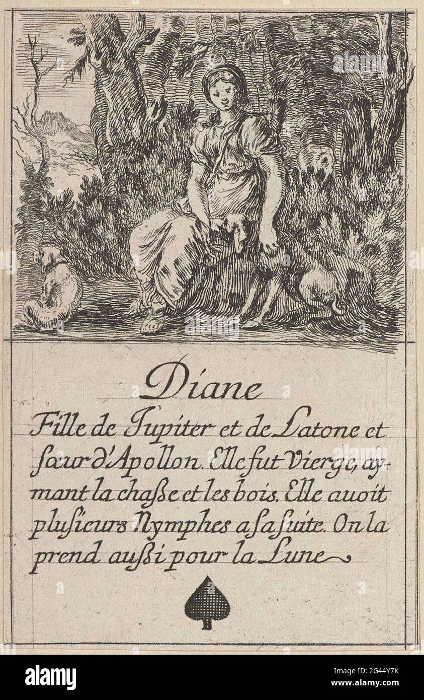 Diana; Schopping queen; Diane; Card game with mythological performances ...