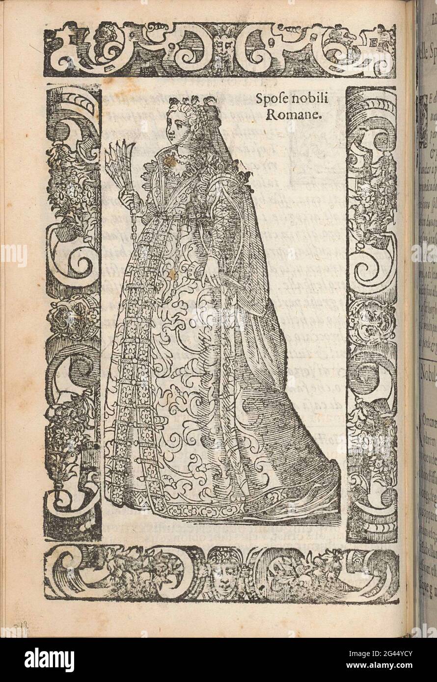 Noble bride from Rome; Spoose Nobili Romane; Habiti Antichi, Et Moderni ...