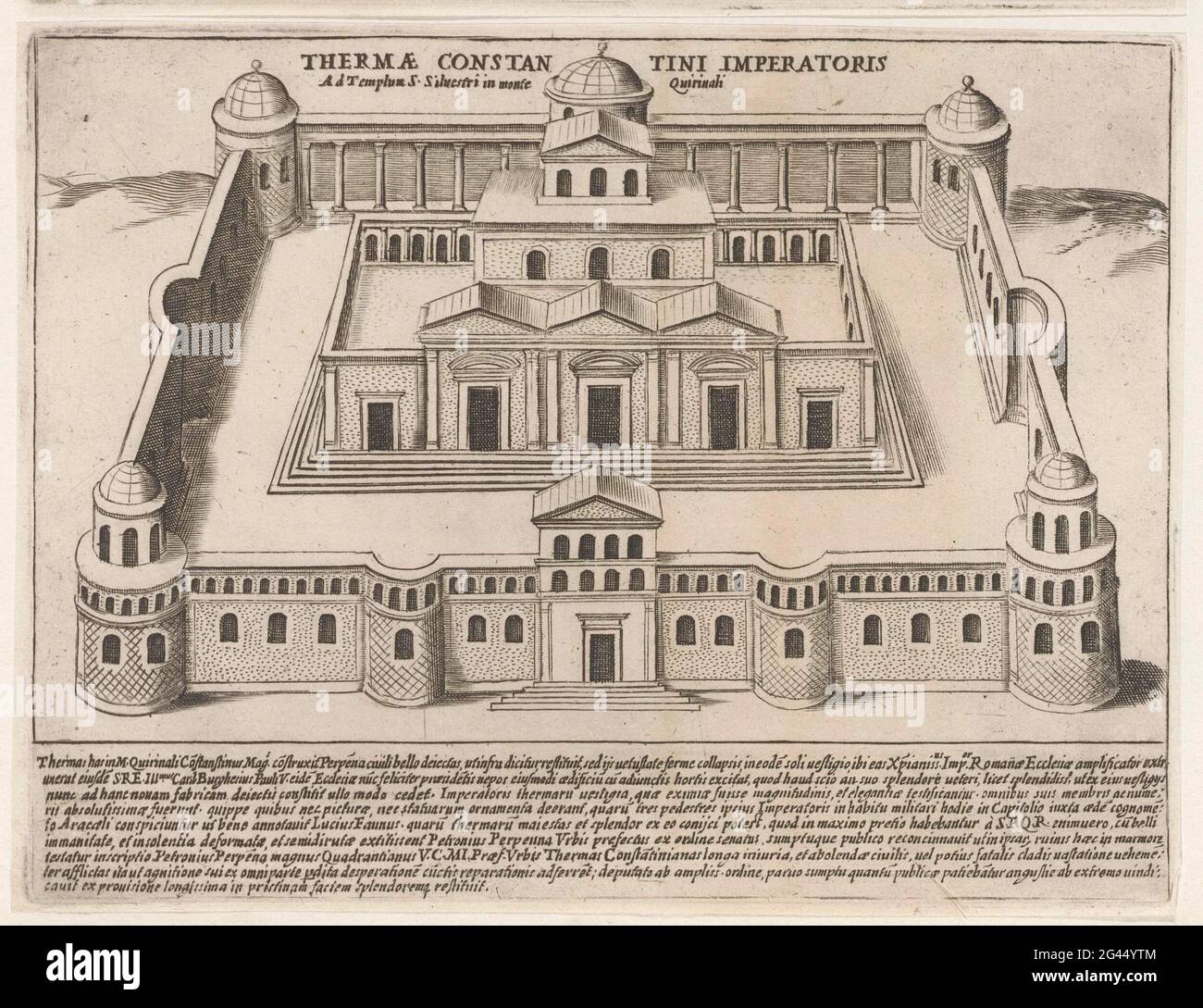 Thermen of Constantine in Rome; Thermae Constantini Imperatoris Ad ...
