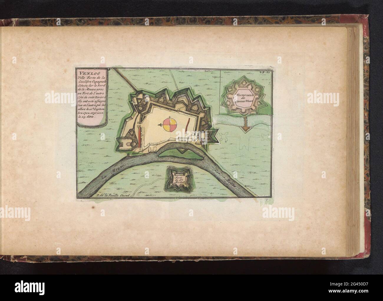 Venlo map; Venloo. Map of the reinforcements around the city of Venlo ...