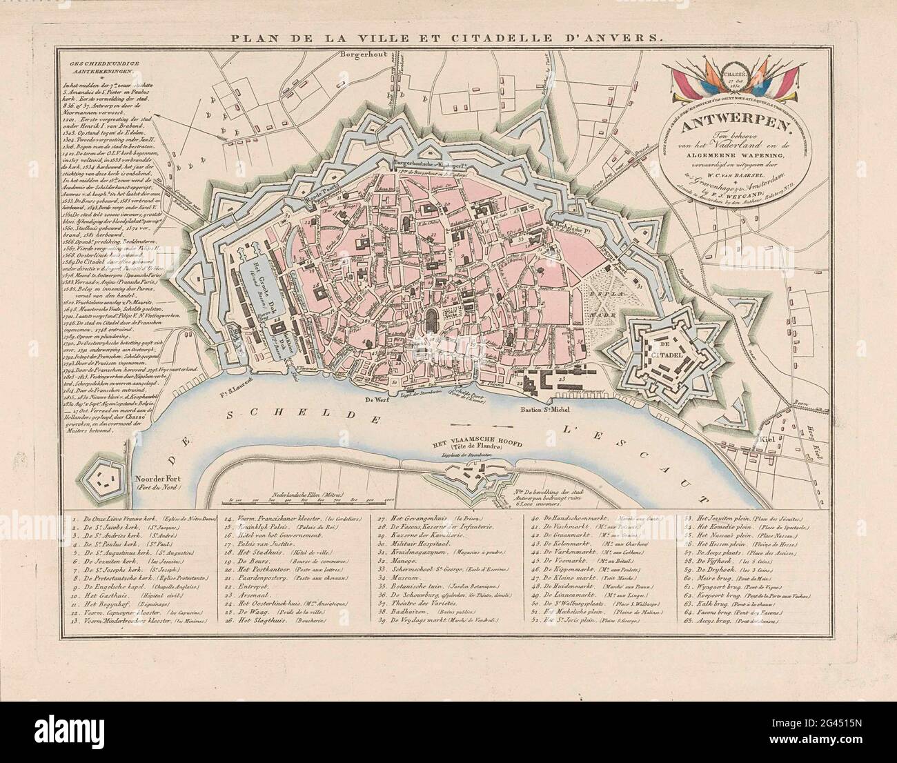 Plan de la ville et citadelle danvers hi-res stock photography and ...
