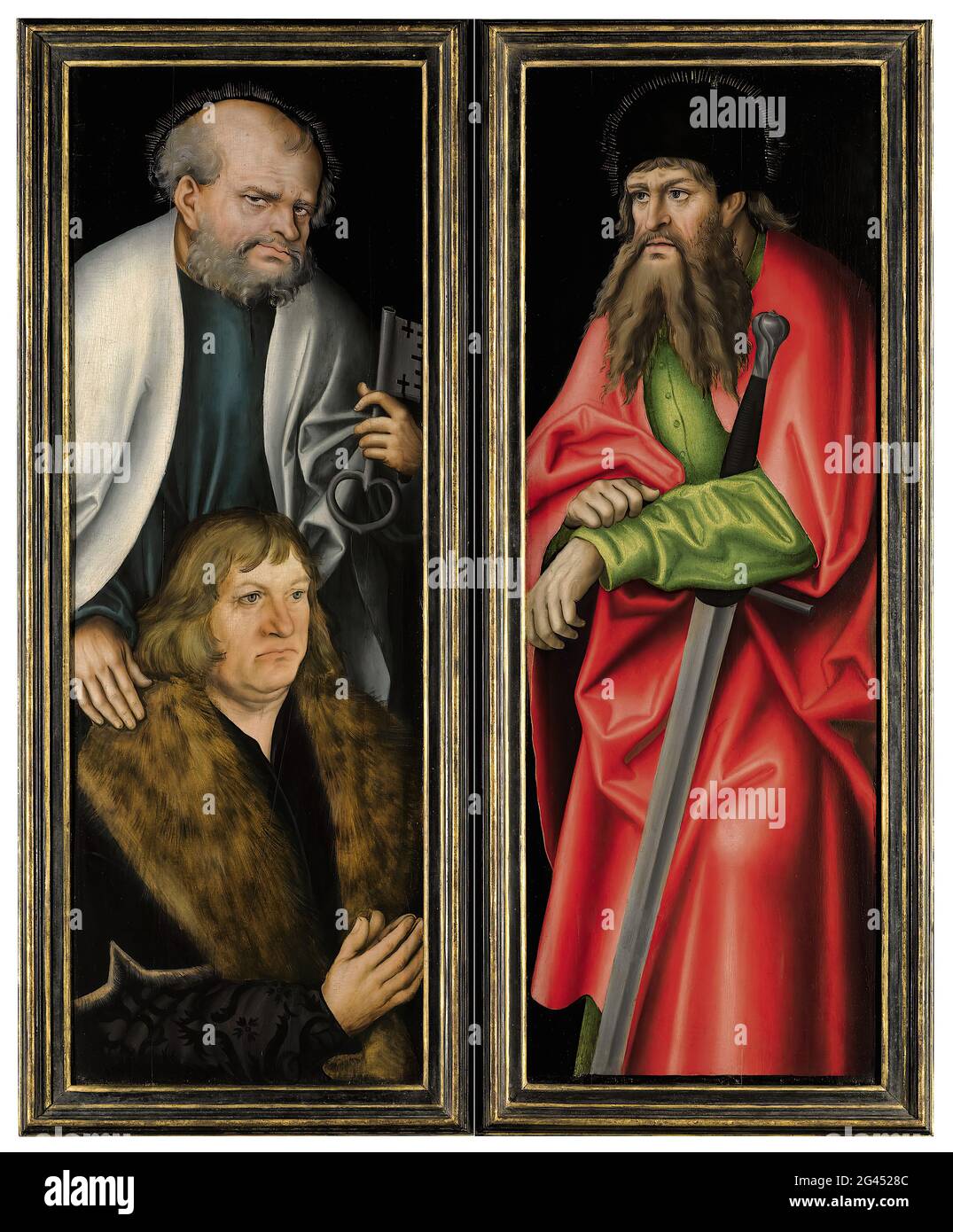Lucas Cranach the Elder - the Left and Right Internal Wings of the ...