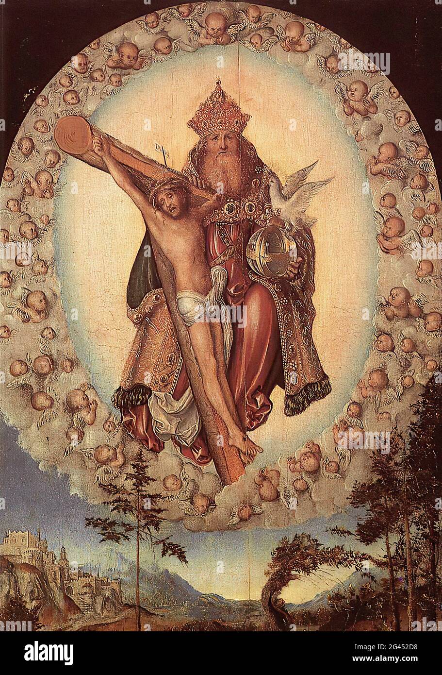 Lucas Cranach the Elder - Trinity C 1515 Stock Photo - Alamy