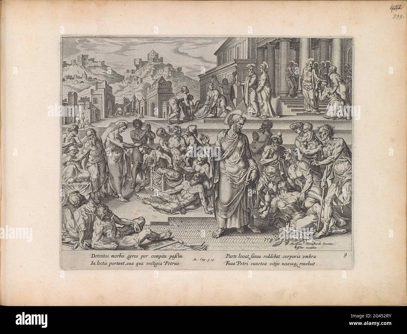Petrus heals the sick with his shadow; Acta Apostolorum; Acts of the ...