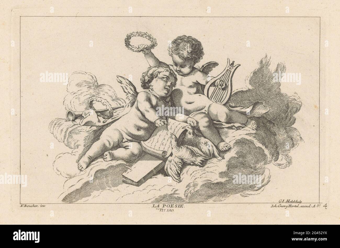 Putto writing hi-res stock photography and images - Alamy