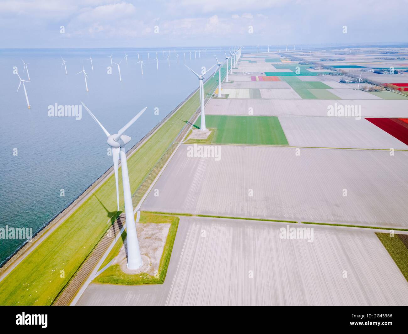 Offshore Windmill farm in the ocean Westermeerwind park , windmills ...