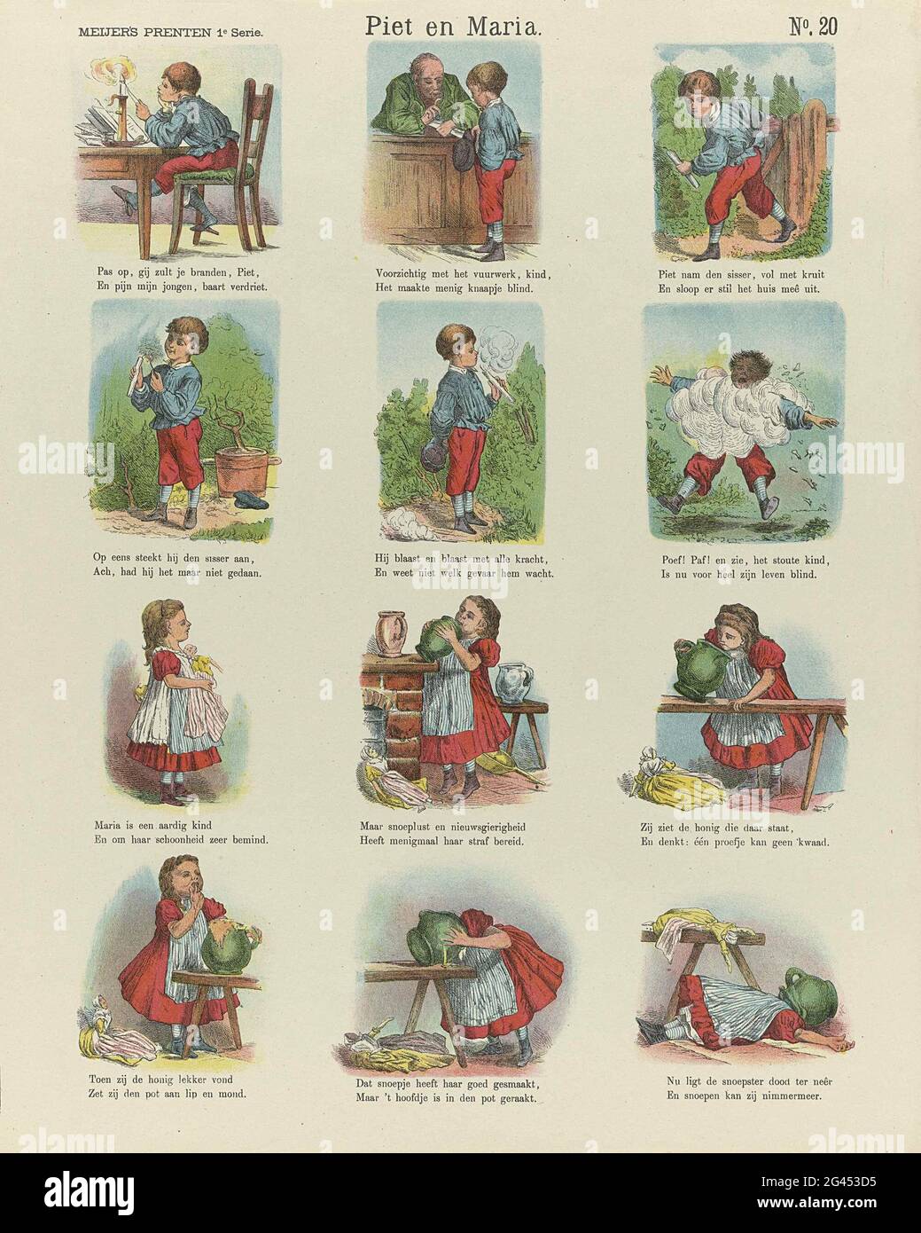 Piet and Maria; Meijer's prints. Leaf with 12 performances about the ...