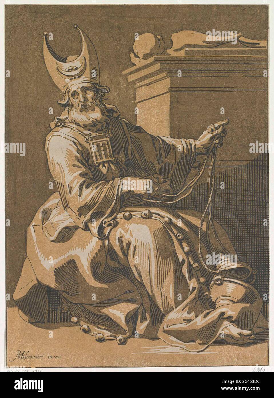 Aaron sitting at the ark of the covenant Stock Photo - Alamy