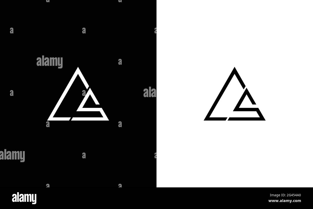 Initial letter logo minimal Black and White Stock Photos & Images - Alamy