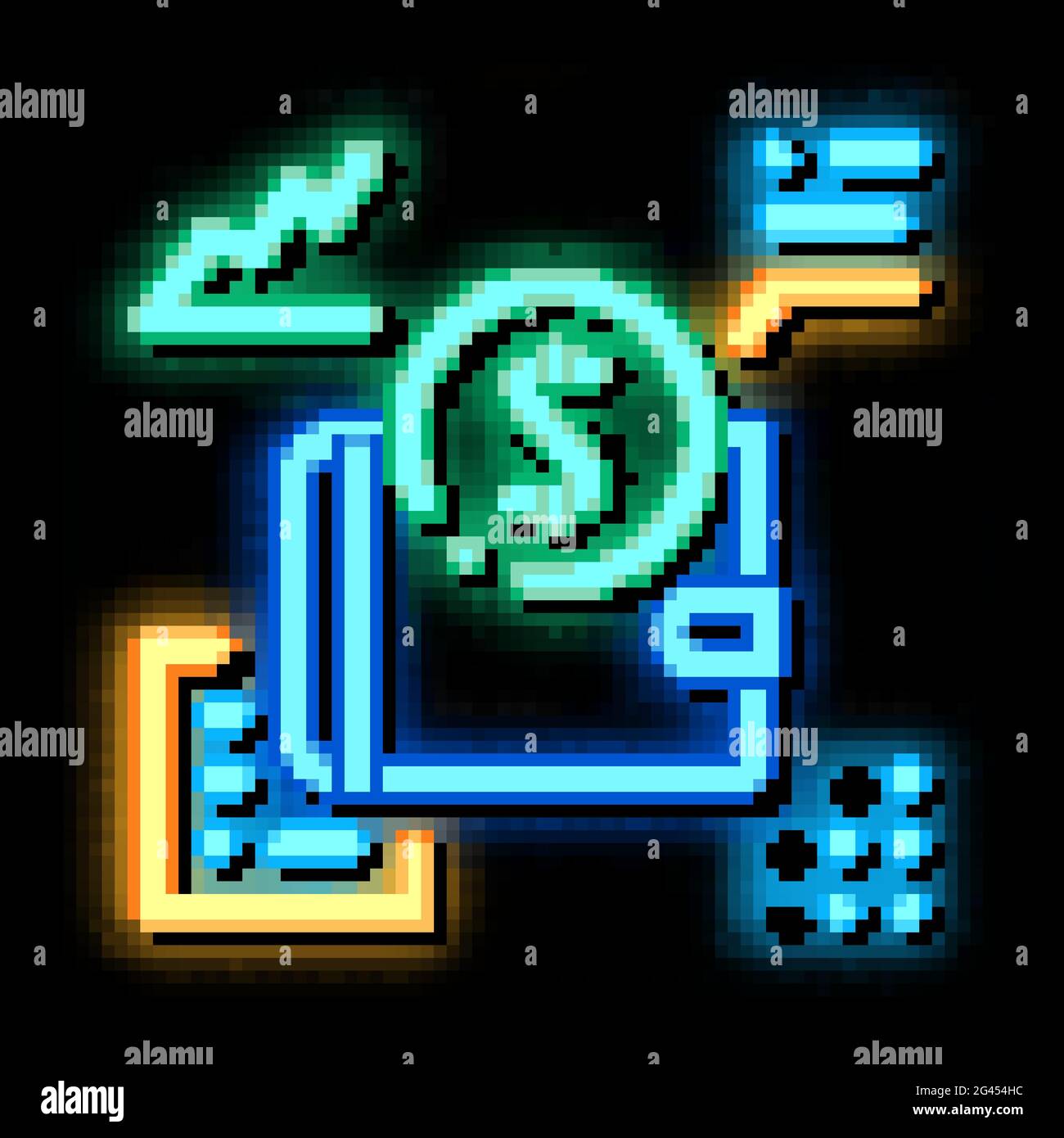 Learning Functions Parsing Neon Glow Icon Illustration Stock Vector Image And Art Alamy