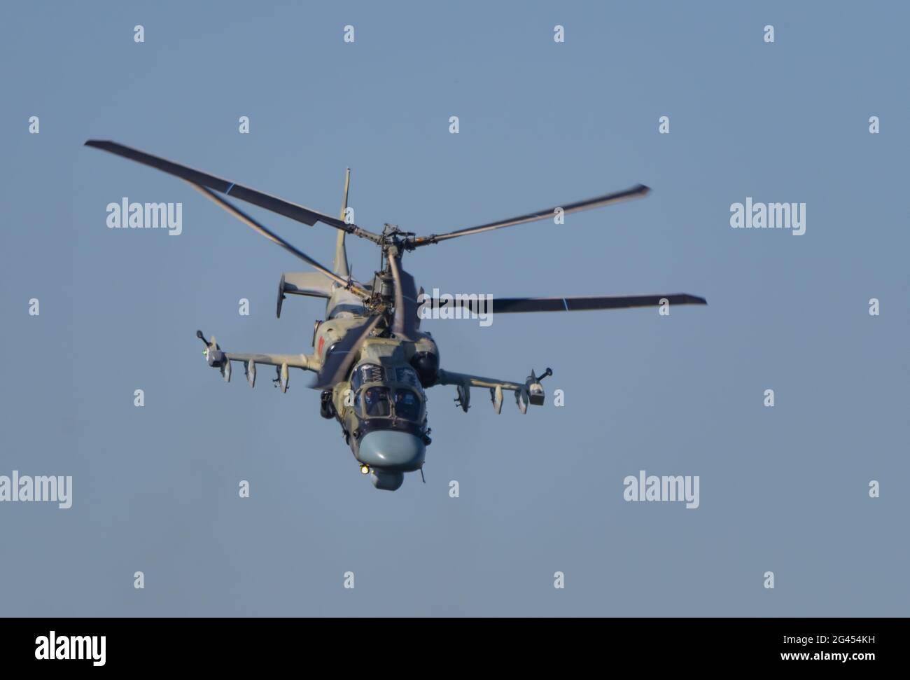 ZHUKOVSKY, RUSSIA - SEPTEMBER 01, 2019: Demonstration of the Kamov Ka ...
