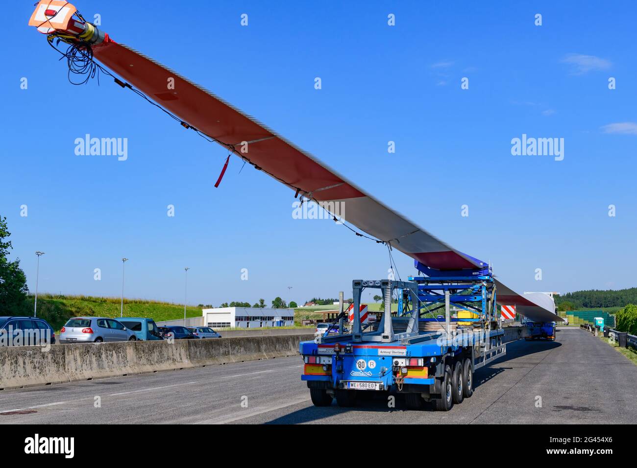 oed, austria, 18 june 2021, scania r730 heavy load tractor with long ...