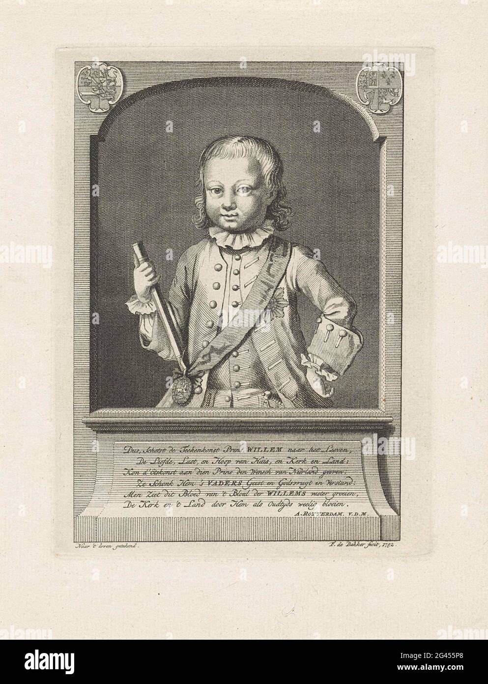 Portrait of Willem V, Prince of Orange-Nassau. Portrait of Willem V ...