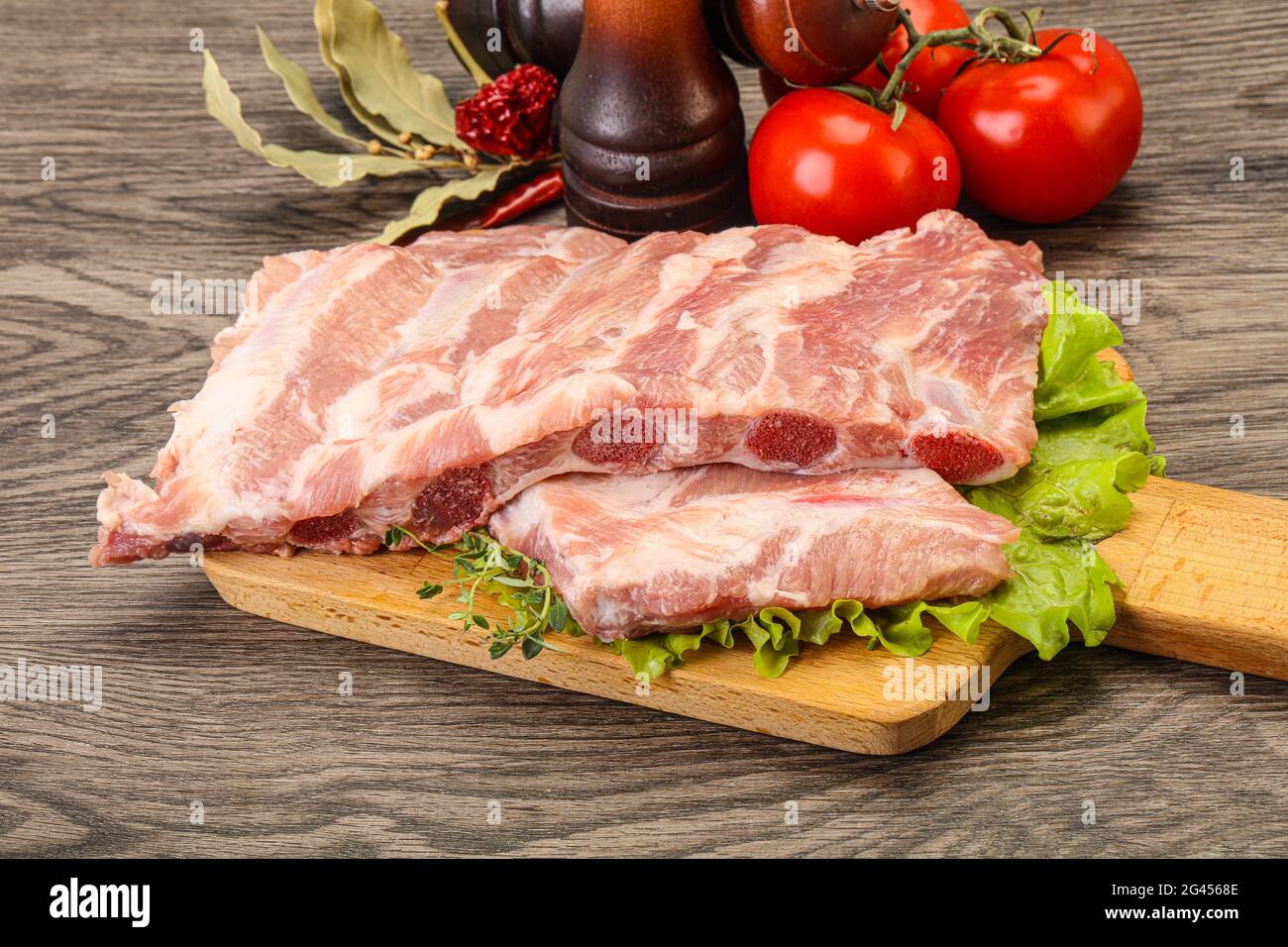 Raw pork ribs meat for cooking Stock Photo - Alamy